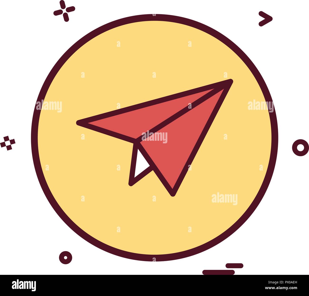 Basic icon plane set share vector design Stock Vector Image & Art - Alamy
