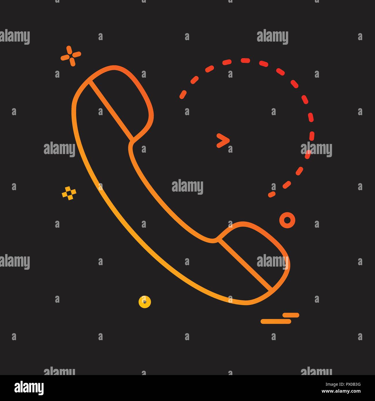 Call icon design vector Stock Vector Image & Art - Alamy