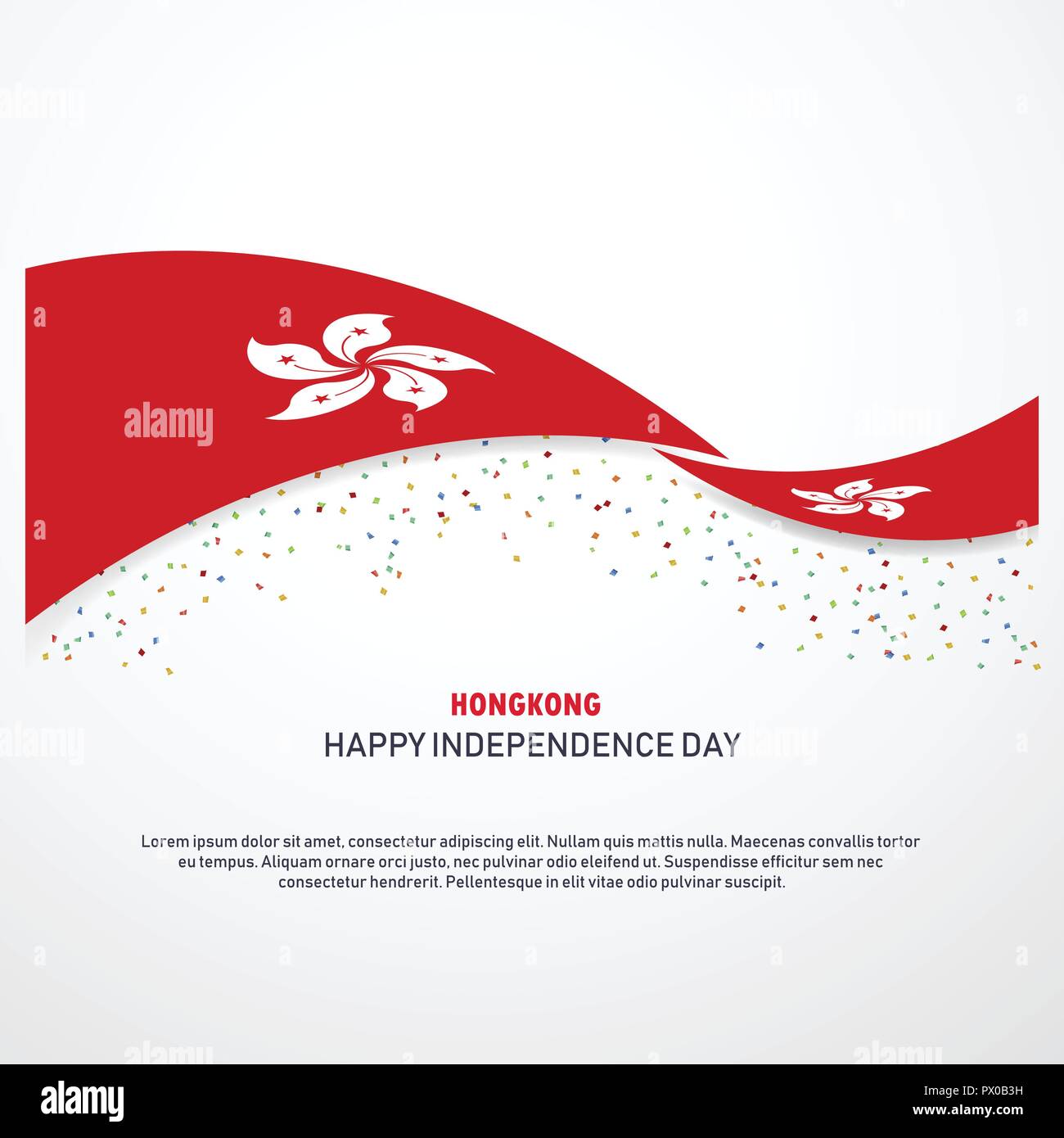 Hongkong Happy Independence Day Background Stock Vector Image And Art Alamy