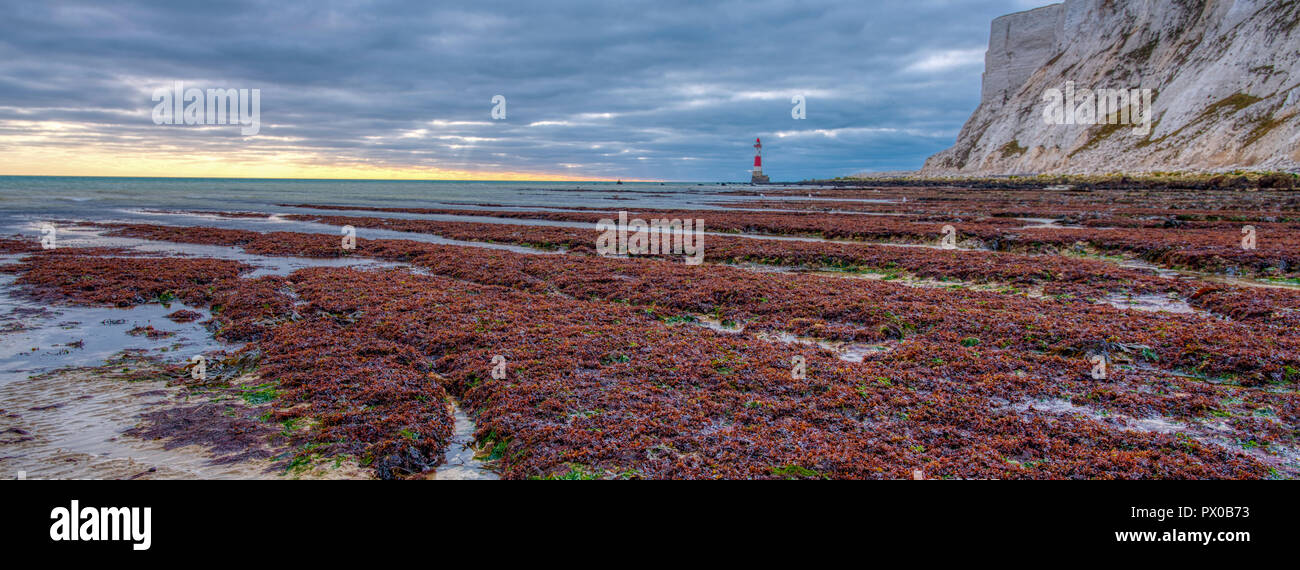 Seven sisters cliffs sussex sunset hi-res stock photography and images ...