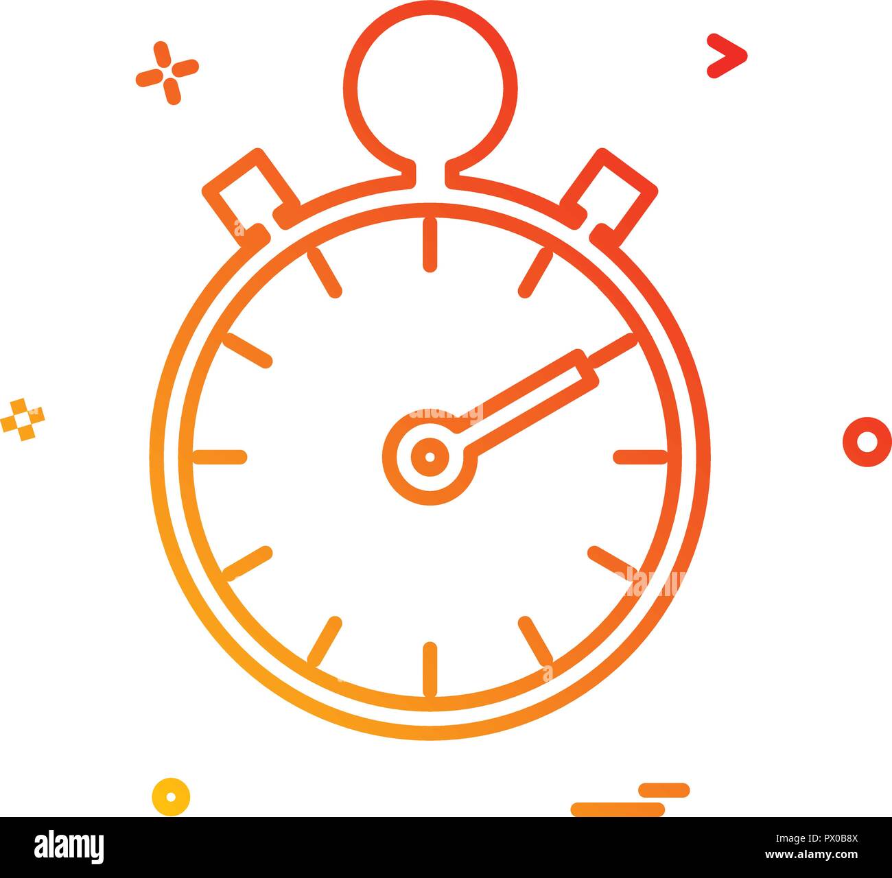 Stop watch icon design vector Stock Vector Image & Art - Alamy