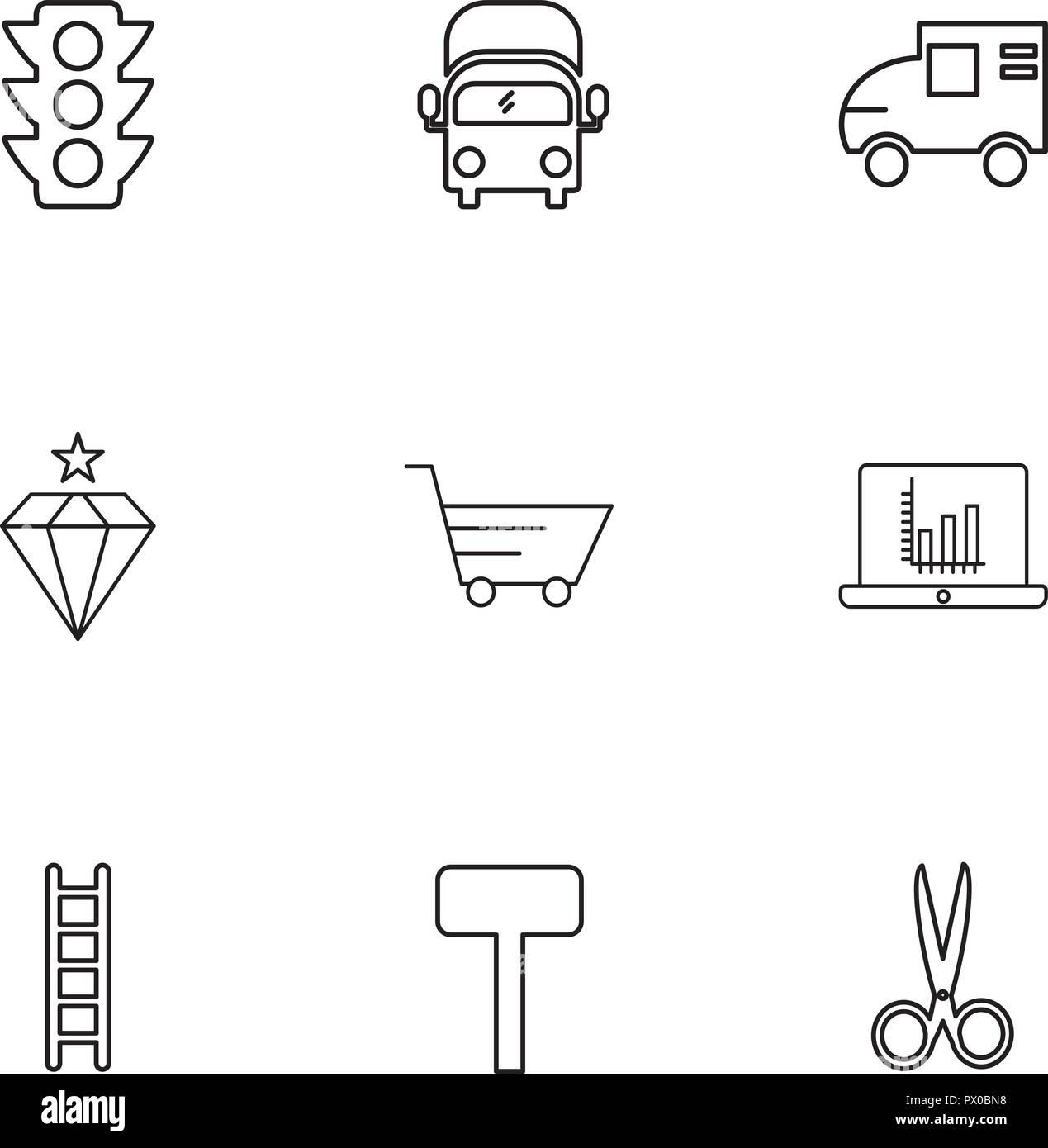 Scissor ladder Stock Vector Images - Alamy