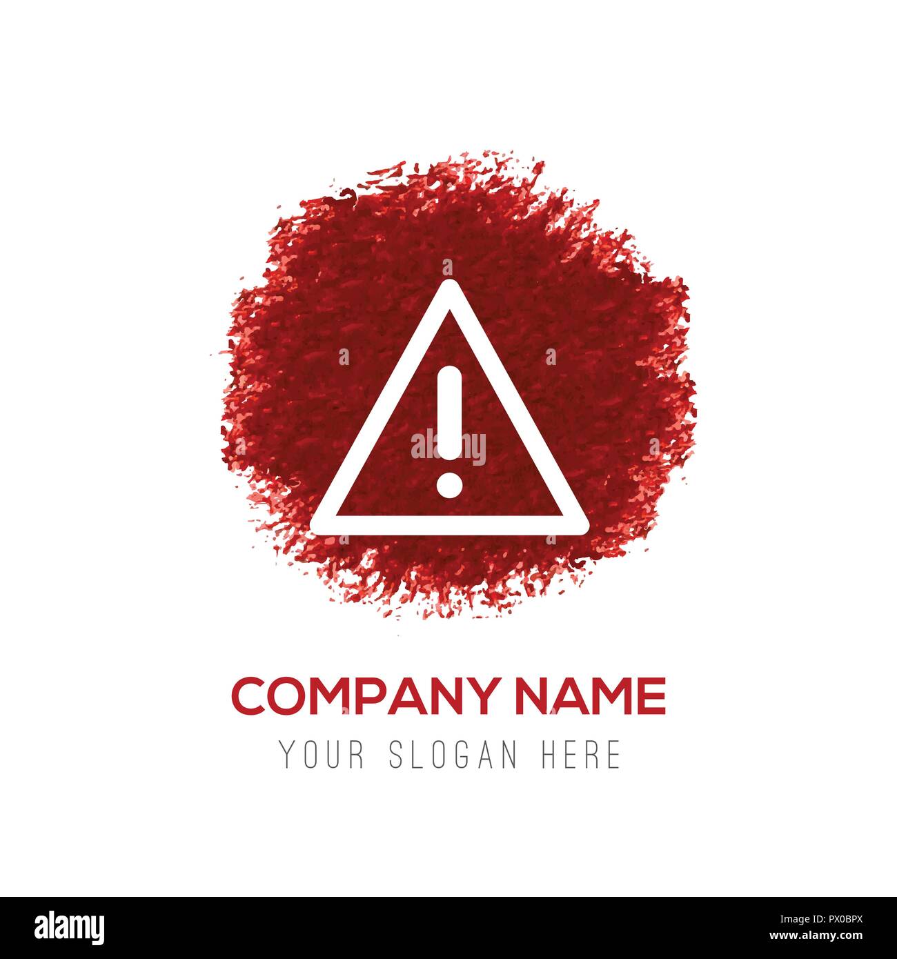 warning icon - Red WaterColor Circle Splash Stock Vector Image & Art ...