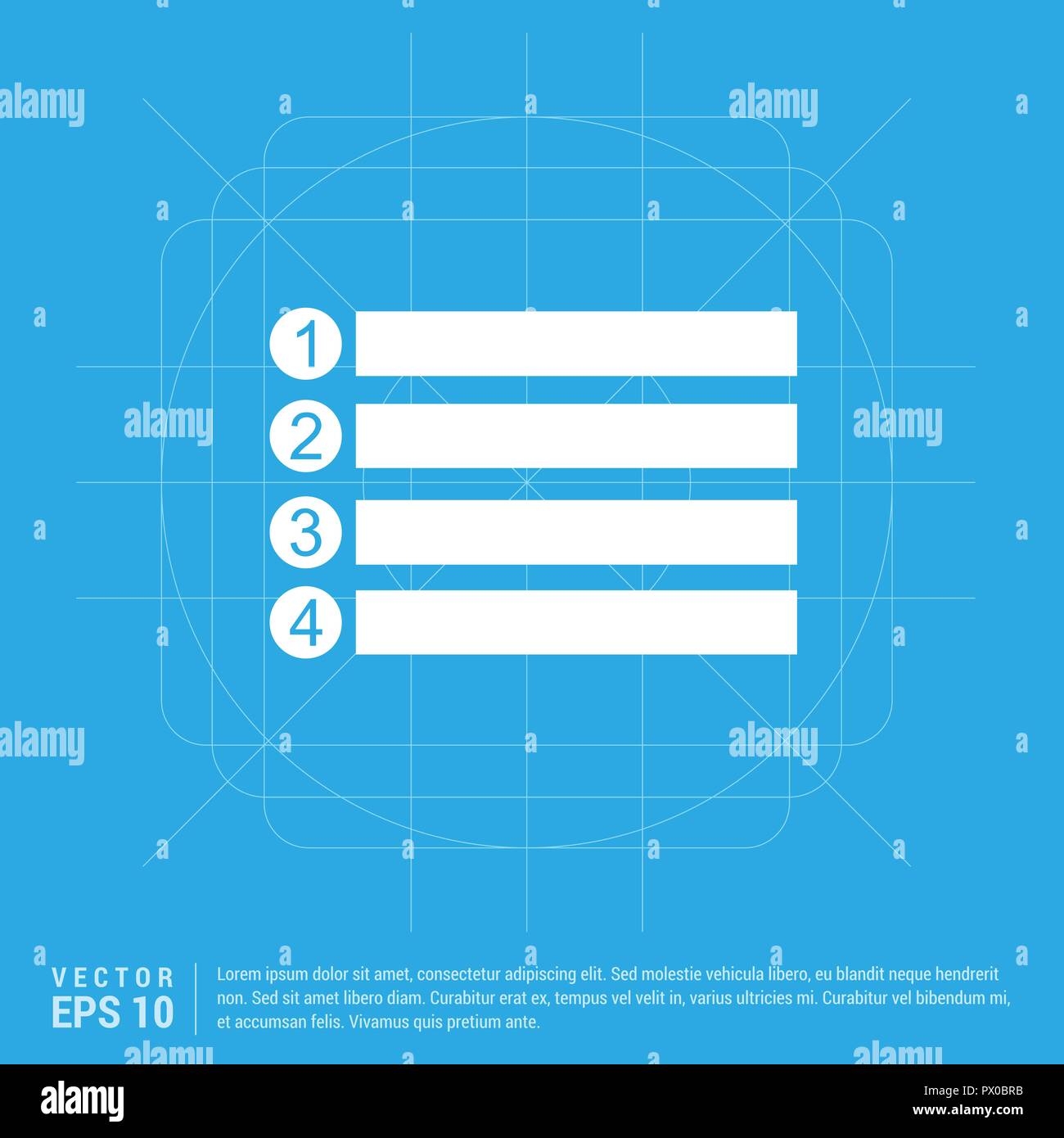 List, menu icon Stock Vector Image & Art - Alamy