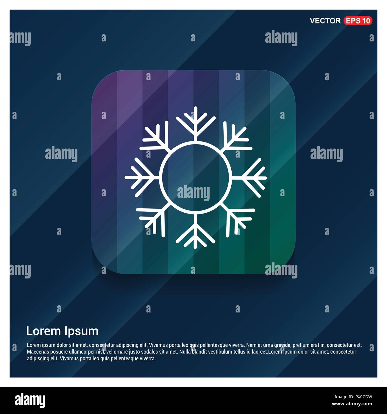 Snow Flake Icon Stock Vector Image & Art - Alamy