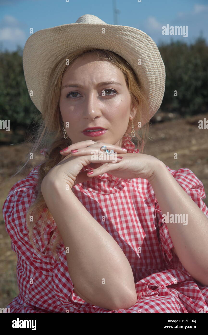 Young beautiful woman amazing long hi-res stock photography and images ...