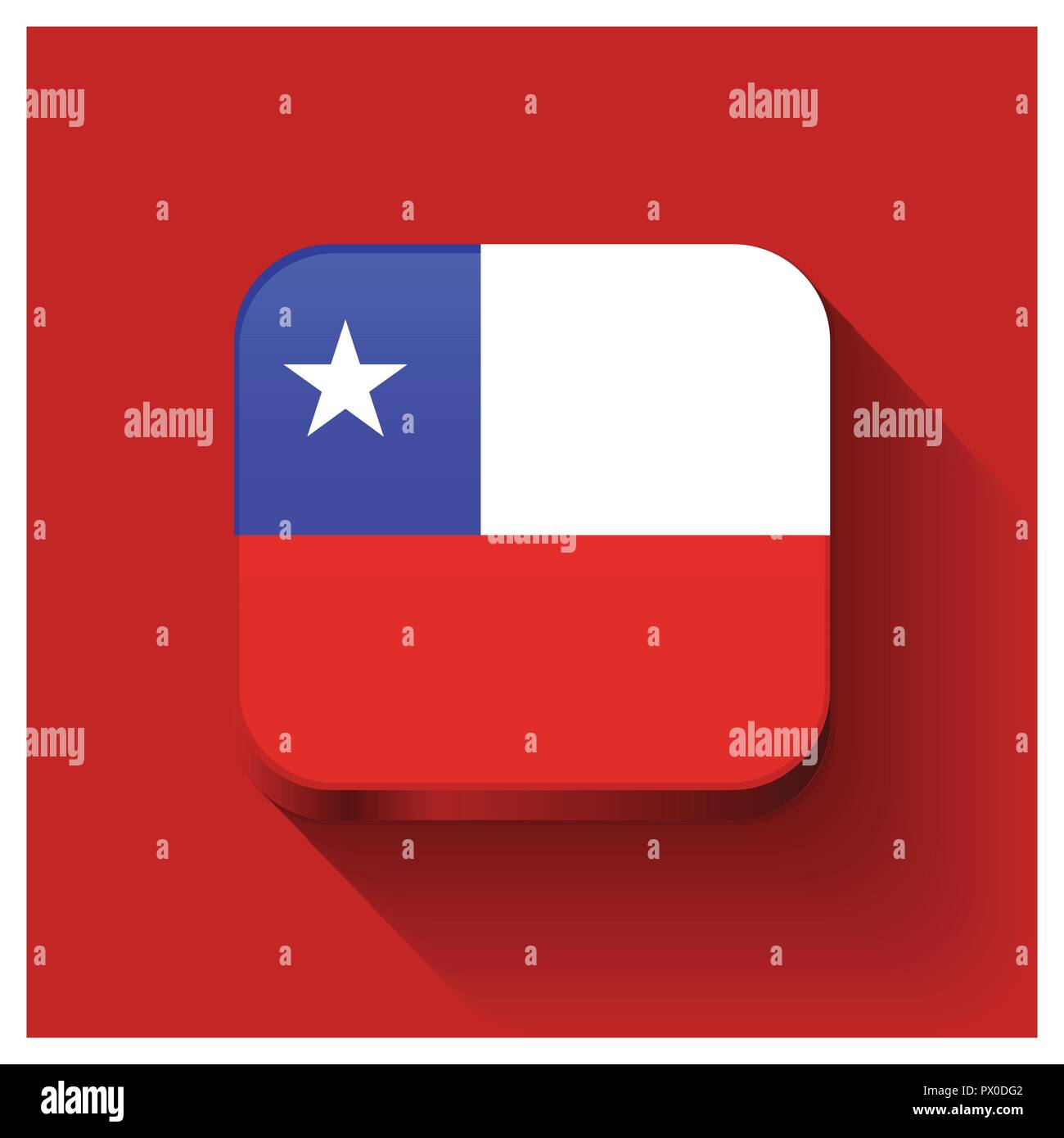 Chile flag design vector Stock Vector Image & Art - Alamy