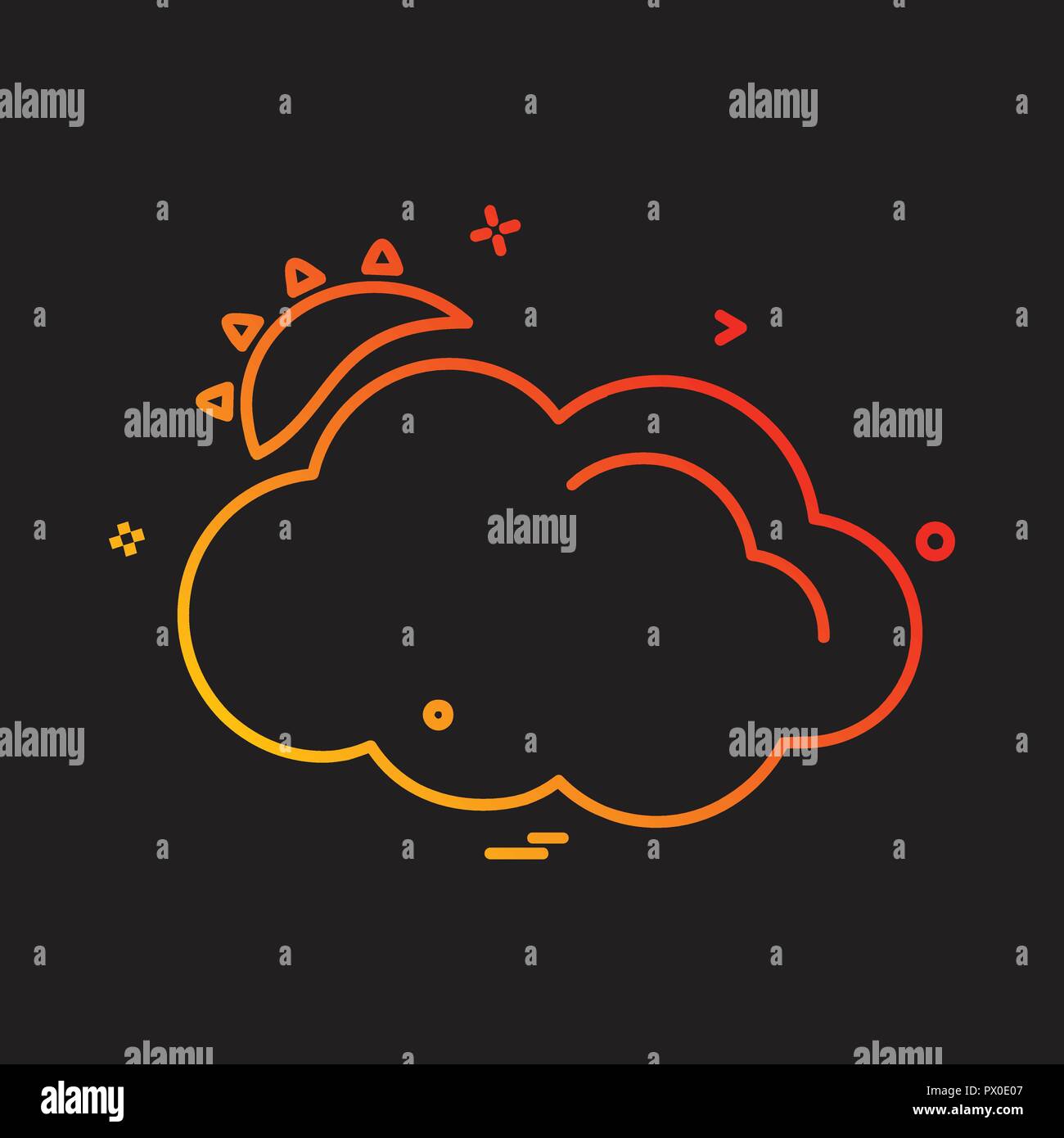 Cloud icon design vector Stock Vector Image & Art - Alamy