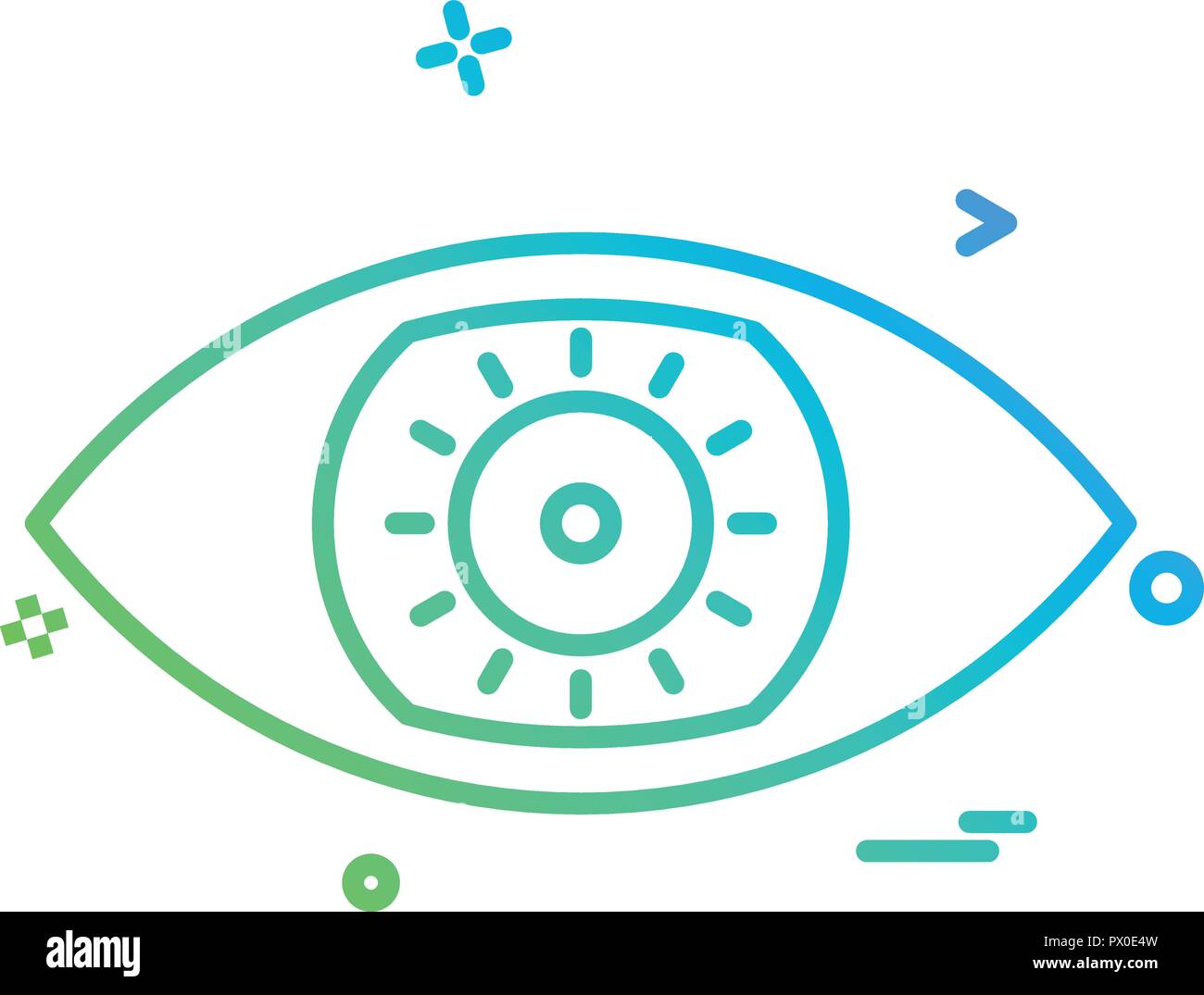 Eye icon design vector Stock Vector Image & Art - Alamy