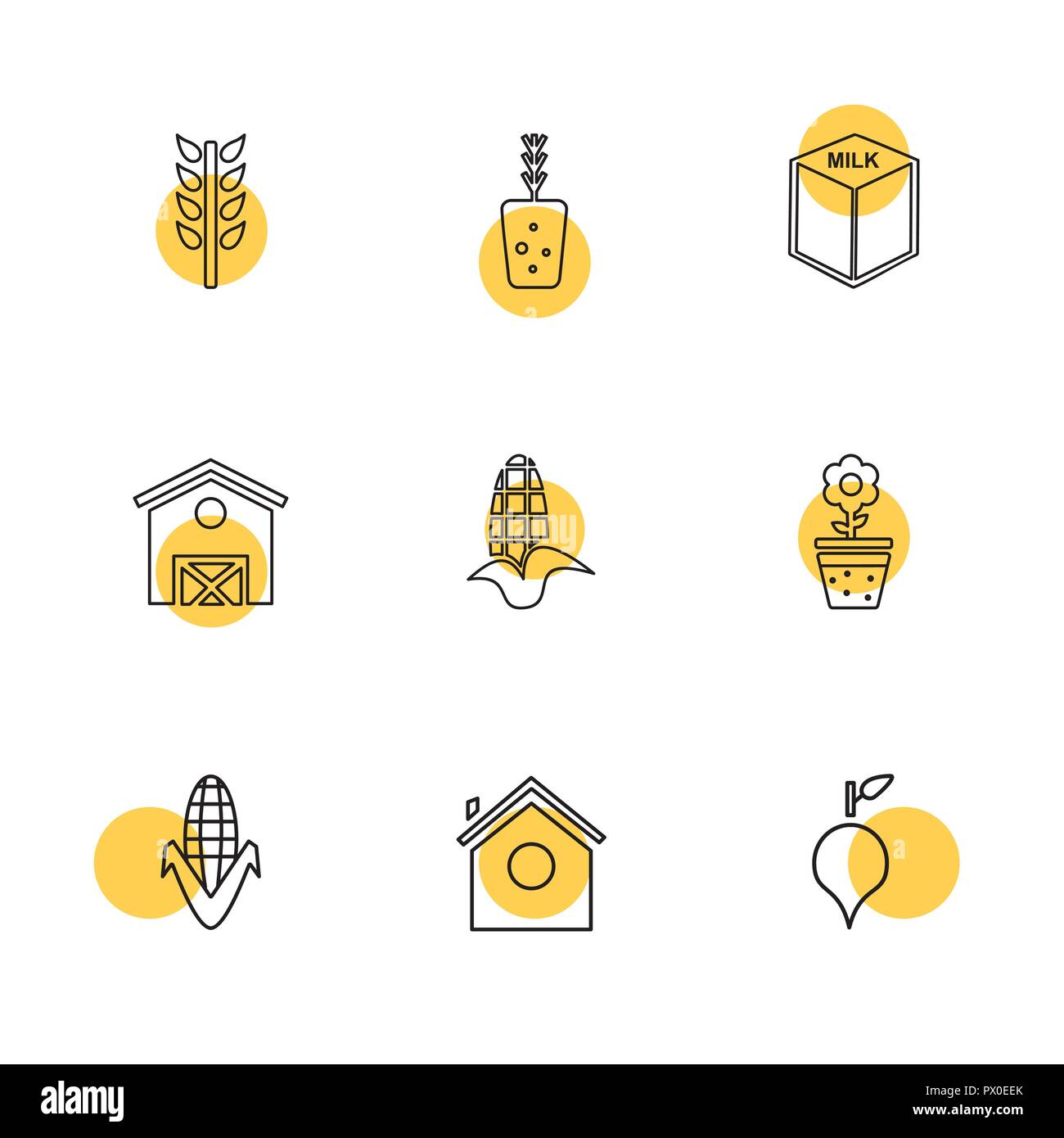 icon, vector, design, flat, collection, style, creative, icons ...