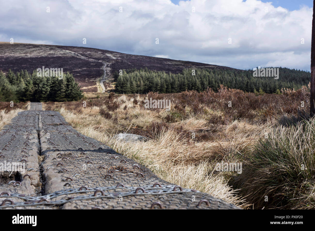 Pathway through Wicklow Mountains, Outside Dublin, Ireland, UK Stock ...