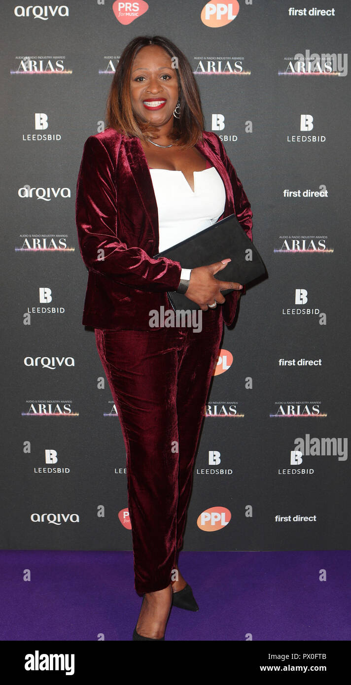 Angie Greaves arriving at the The Audio and Radio Industry Awards ...