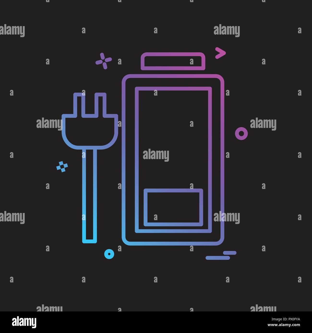 Battery icon design vector Stock Vector Image & Art - Alamy