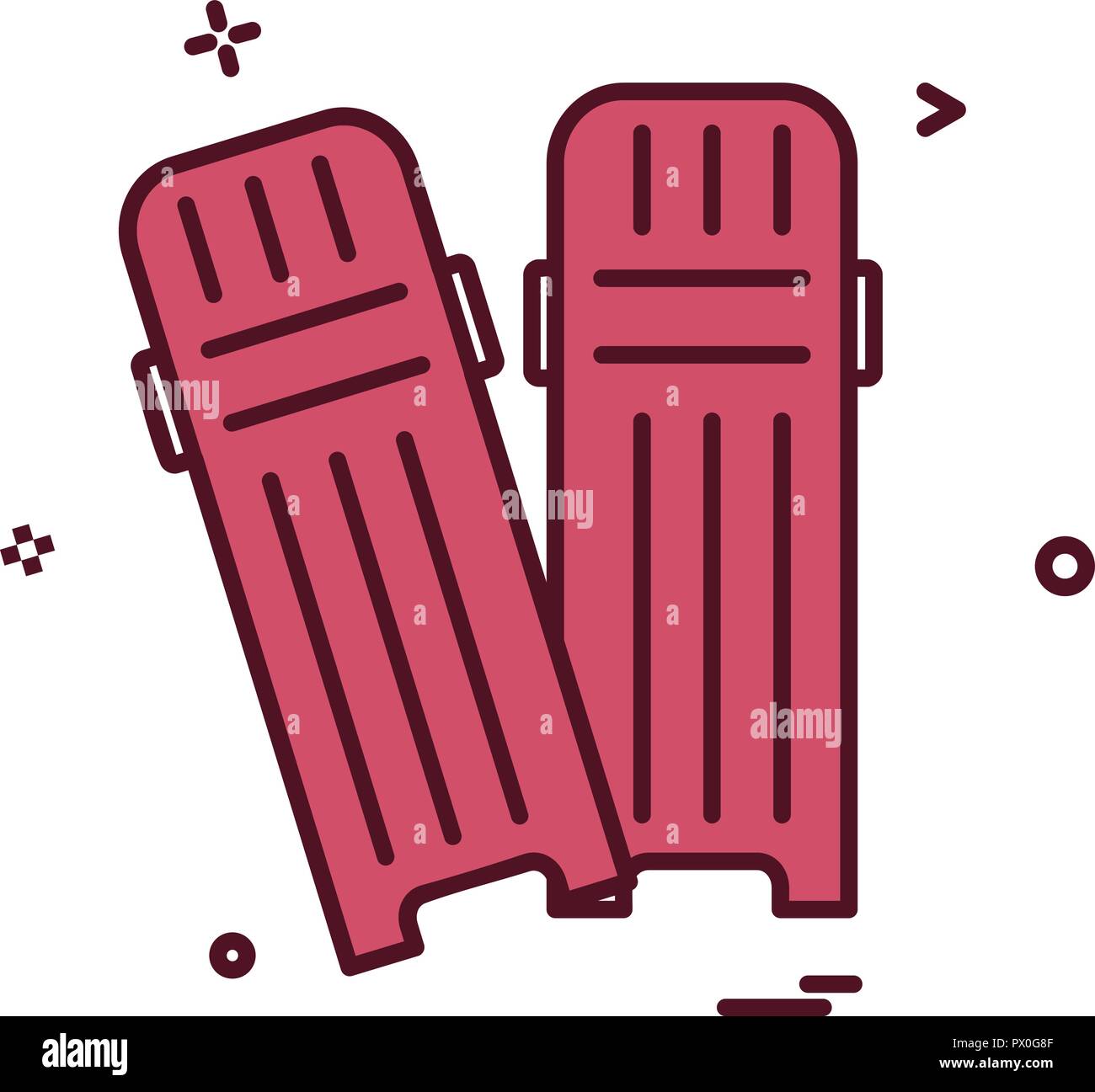 Cricket pads Stock Vector Images - Alamy