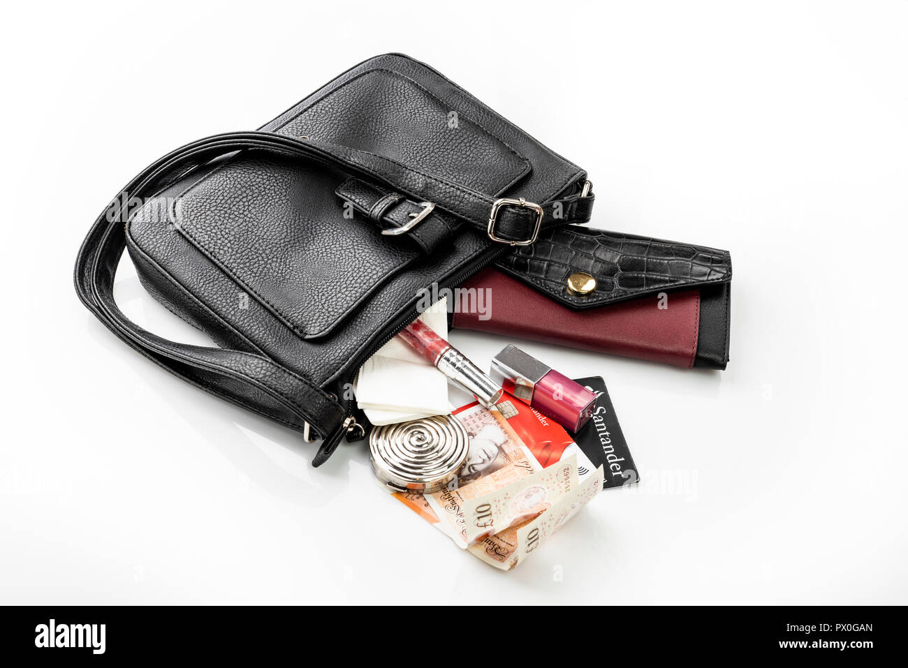 Contents purse spilled out hi-res stock photography and images - Alamy