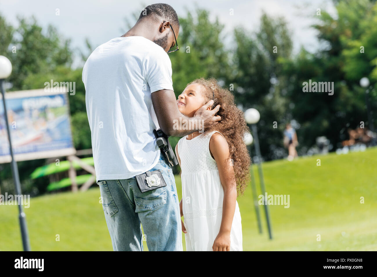 Police hugging hi-res stock photography and images - Alamy