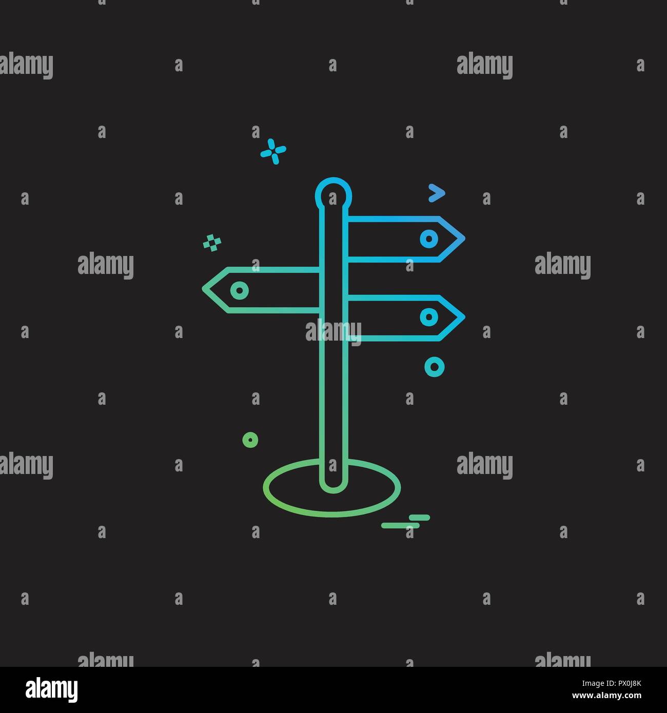 Direction board icon design vector Stock Vector Image & Art - Alamy