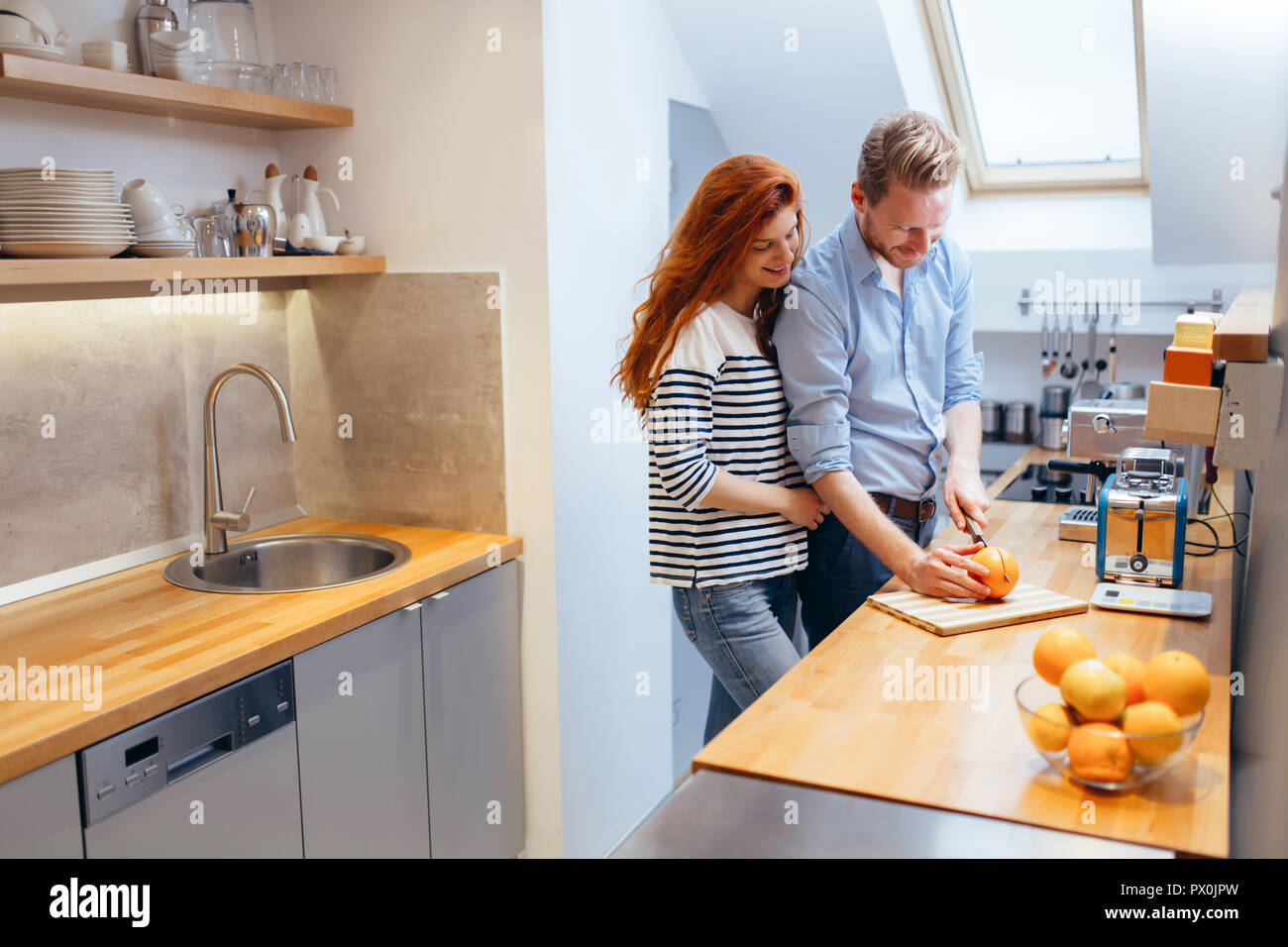 Cooking kitchen male female hi-res stock photography and images - Alamy