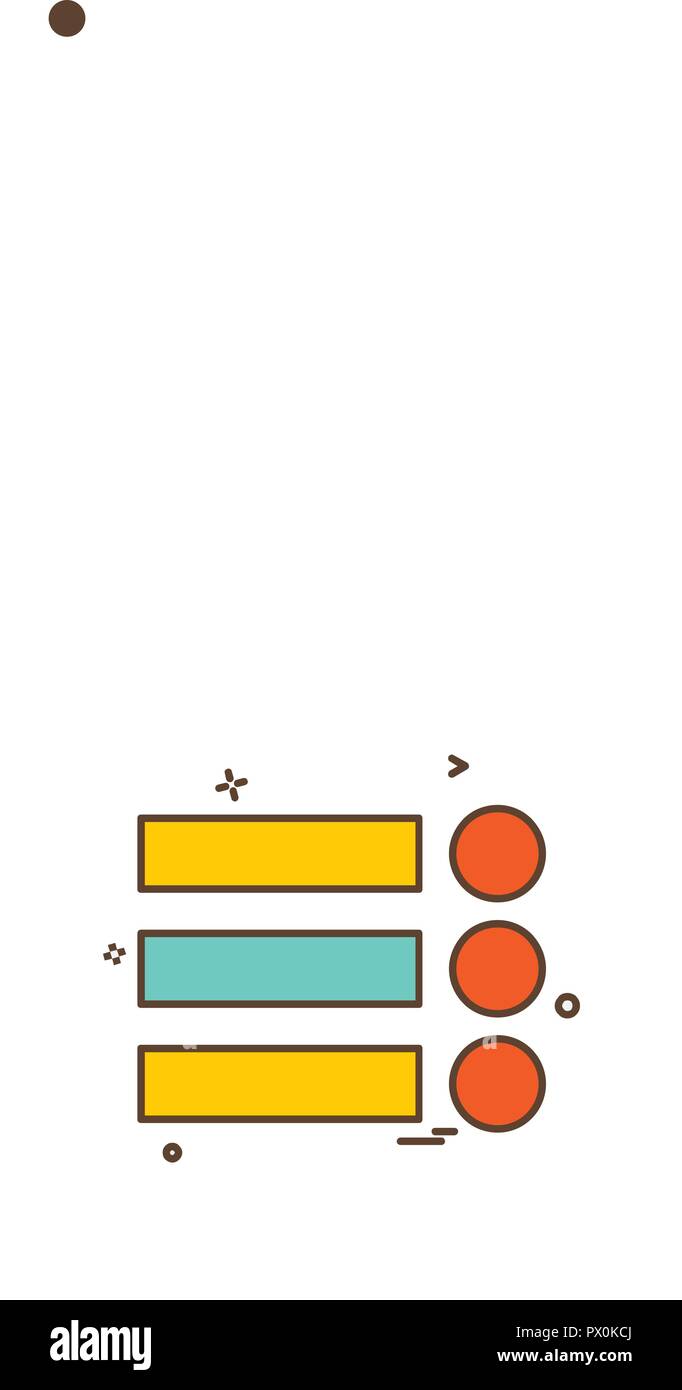 Menu icon design vector Stock Vector Image & Art - Alamy