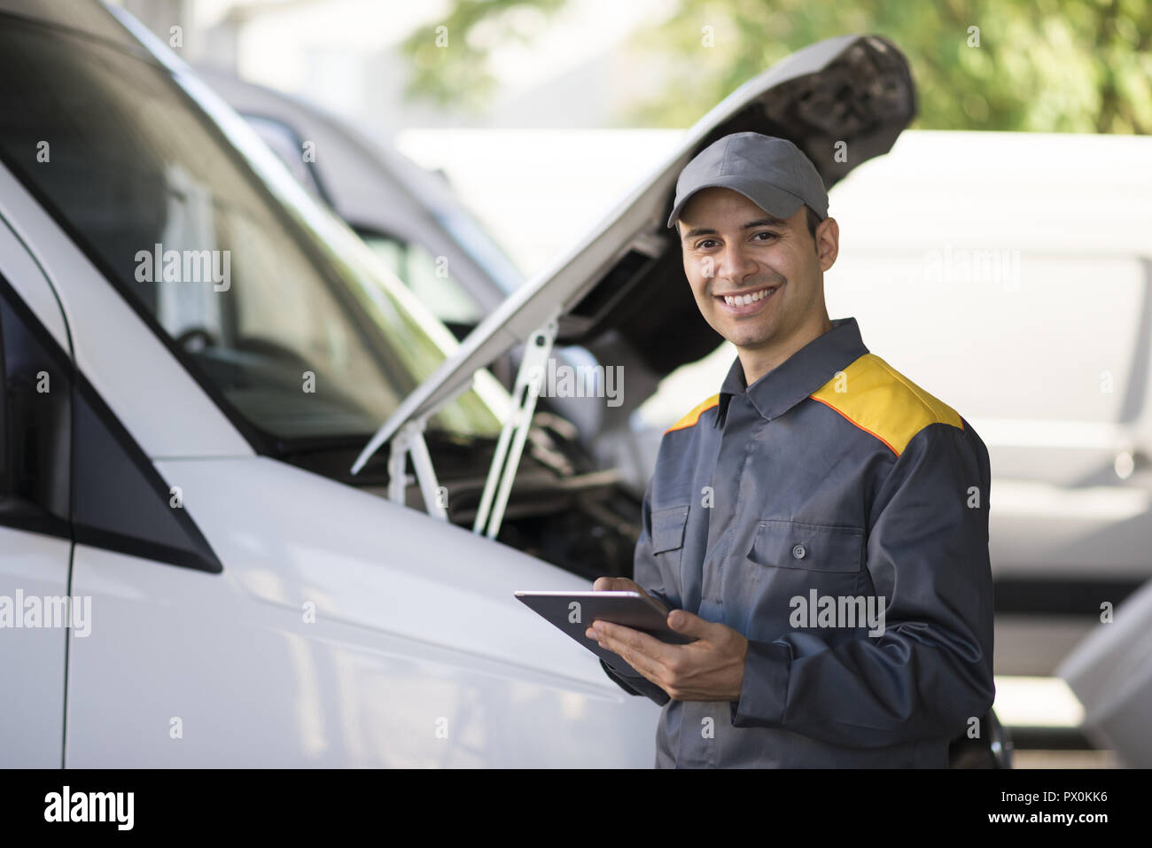 Electrician van interior hi-res stock photography and images - Alamy
