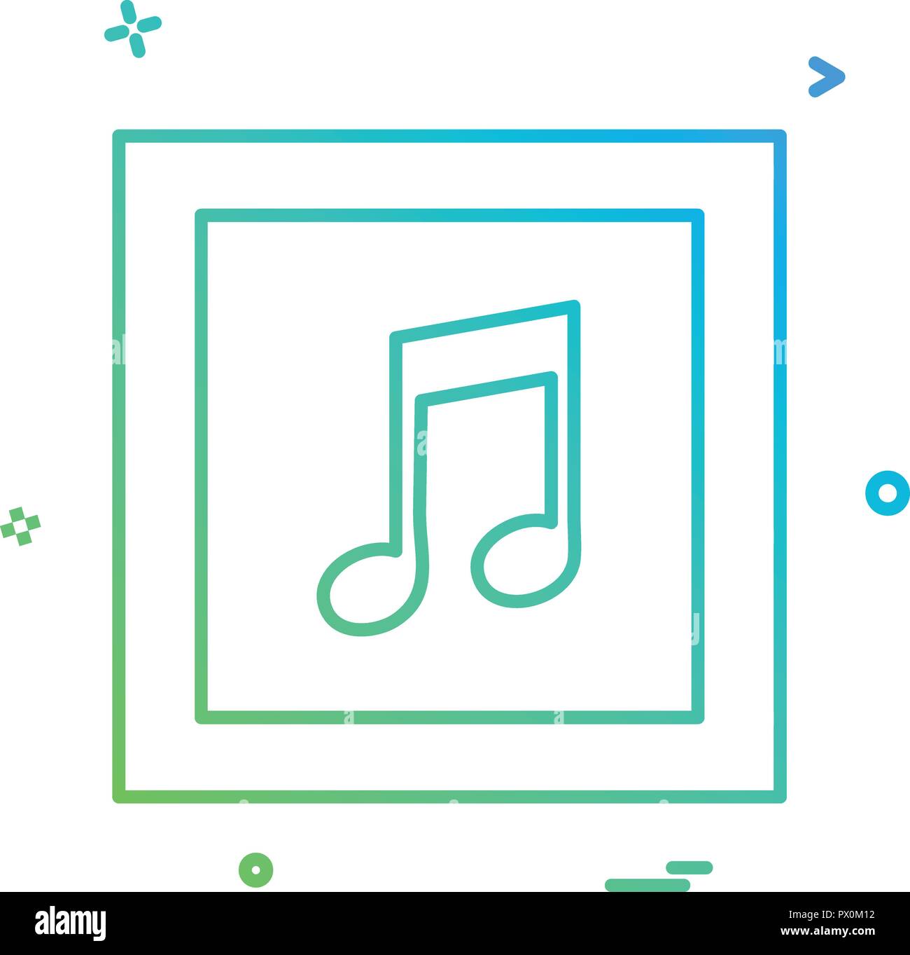 Music icon design vector Stock Vector Image & Art - Alamy