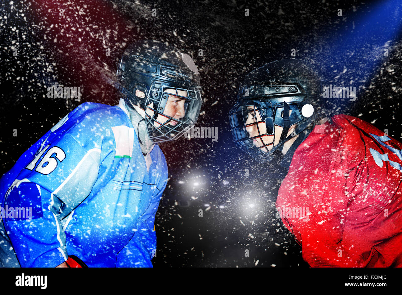 Young hockey players hi-res stock photography and images - Alamy