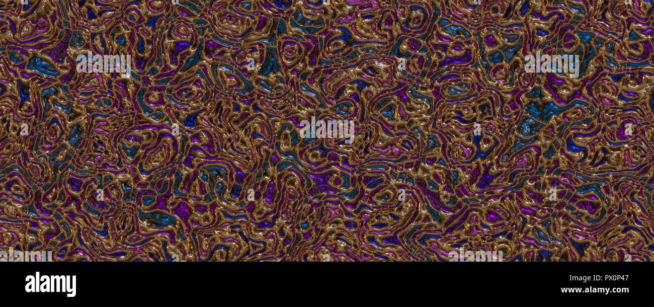 Wonderful abstract illustrated 3D glass pattern panorama design Stock ...