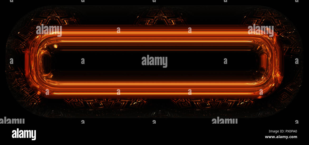 Wonderful abstract illustrated glass object 3D panorama design Stock ...