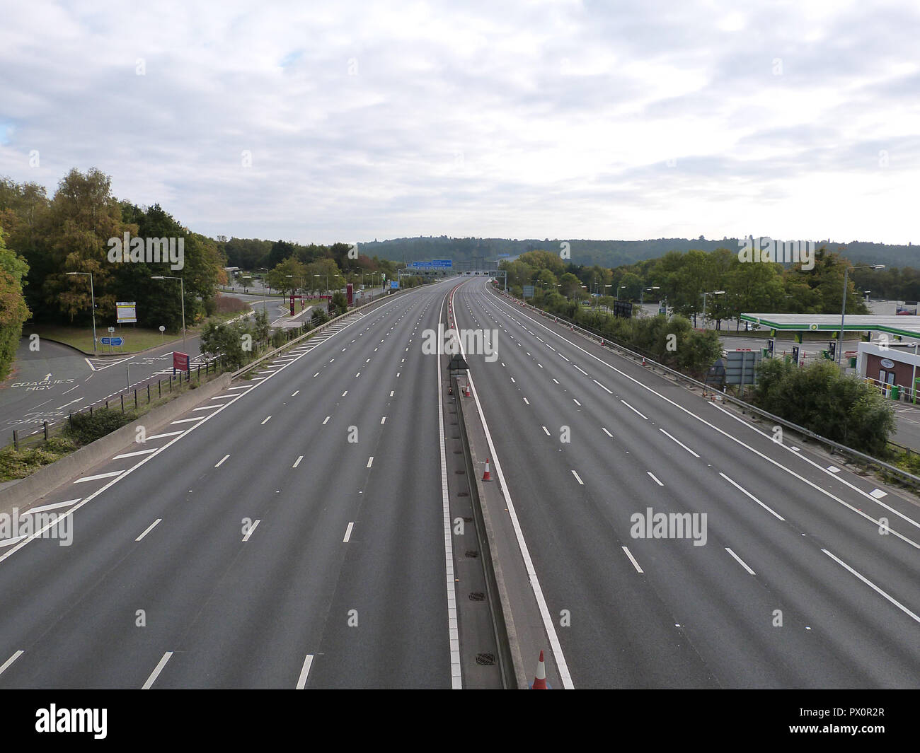 Closed motorway hi-res stock photography and images - Alamy