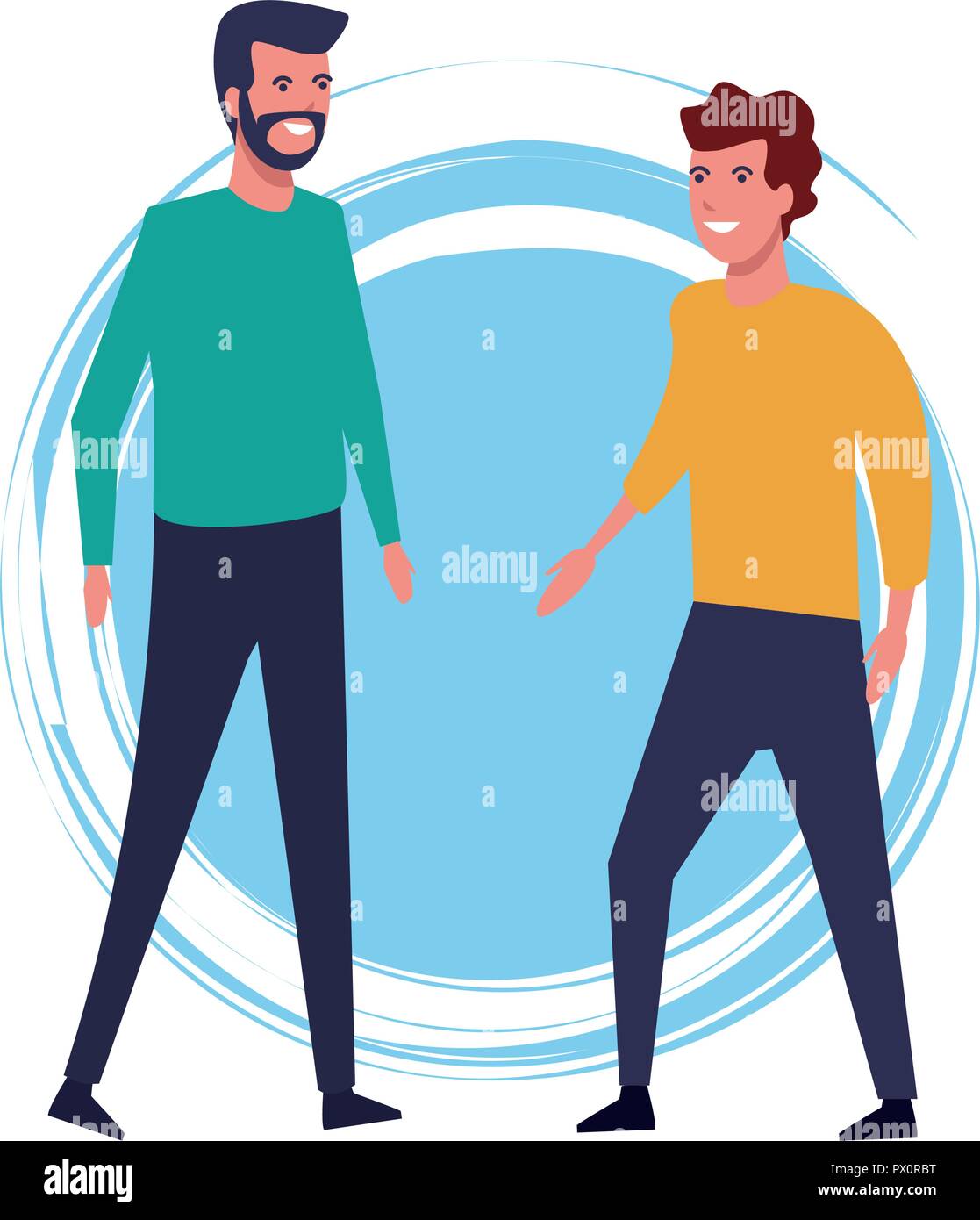 Male friends cartoon Stock Vector Image & Art - Alamy