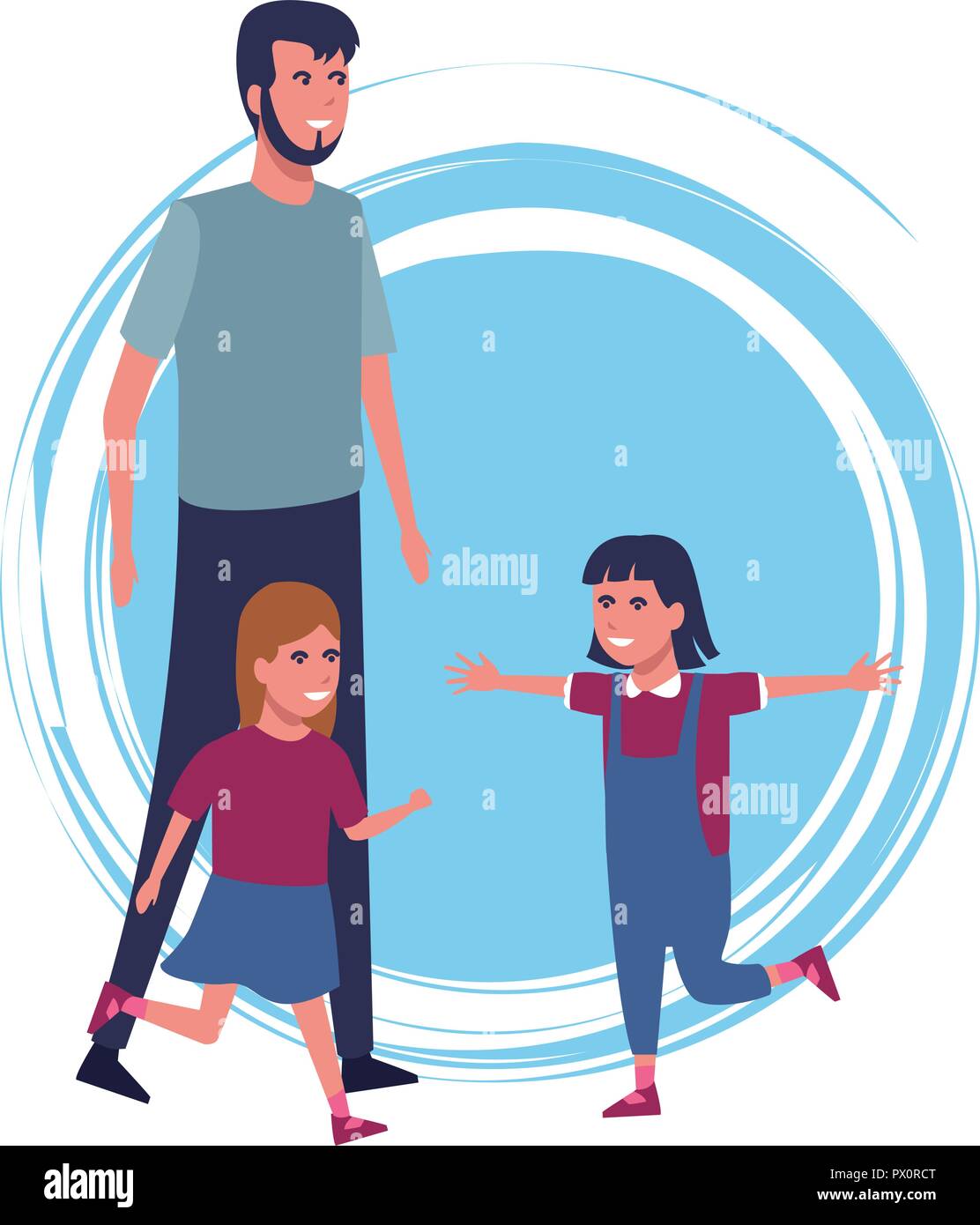 Home sharing family Stock Vector Images - Alamy
