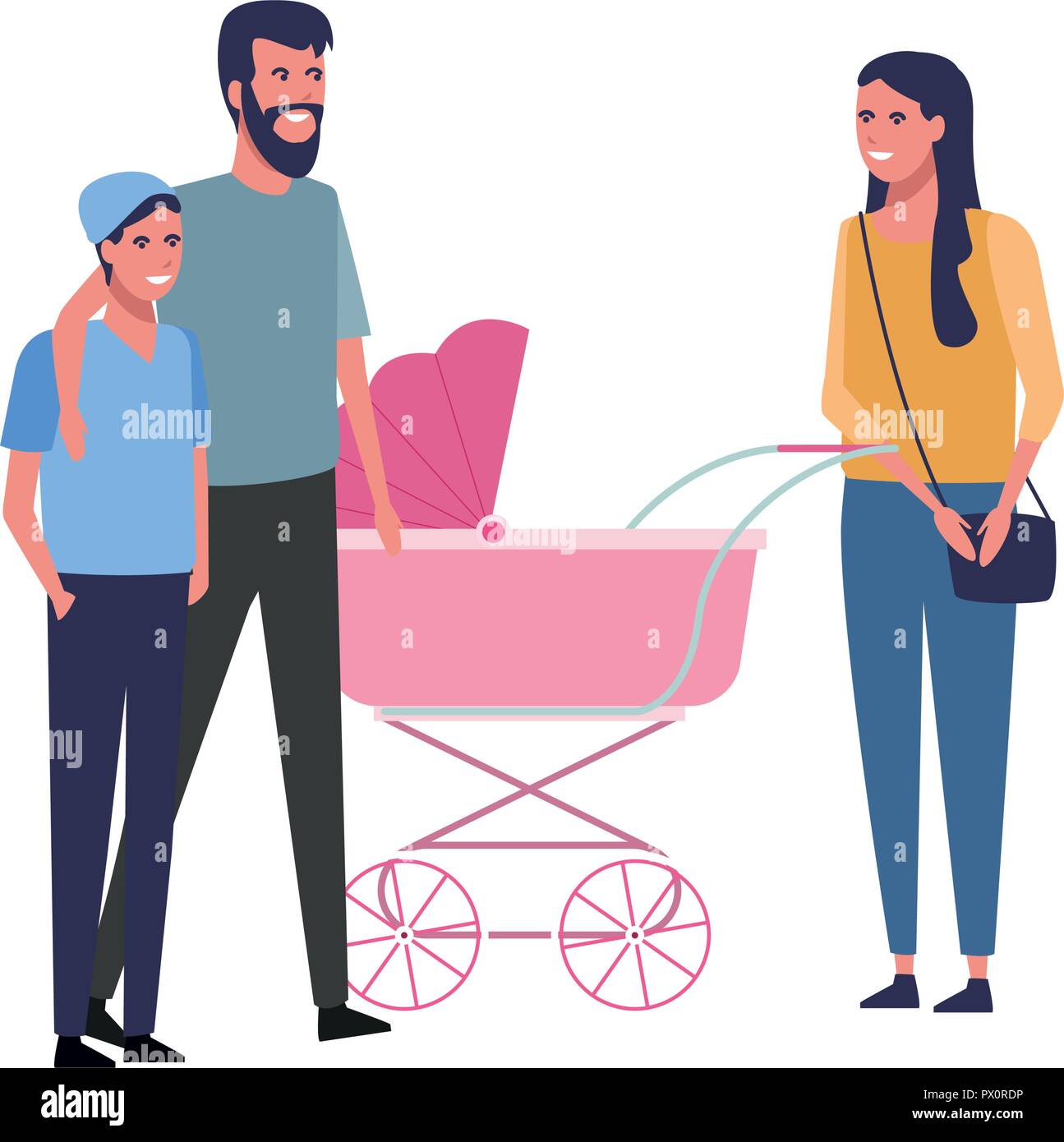 Cartoon Illustration Cute Couple Sharing Stock Photos & Cartoon ...