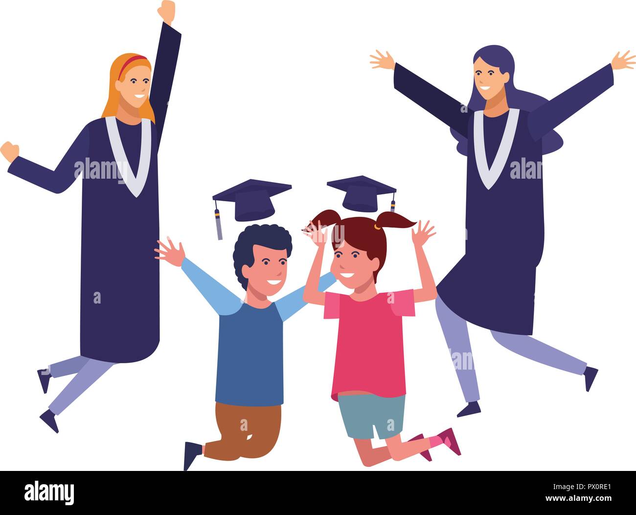 Students graduation celebration Stock Vector Image & Art - Alamy