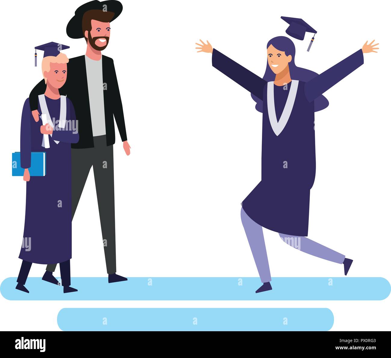 Students graduation celebration Stock Vector Image & Art - Alamy