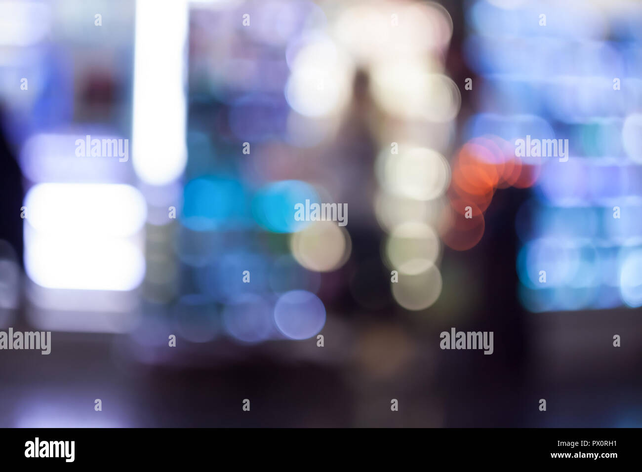 Blurry showcase. Store bokeh background. Gentle bokeh Stock Photo - Alamy
