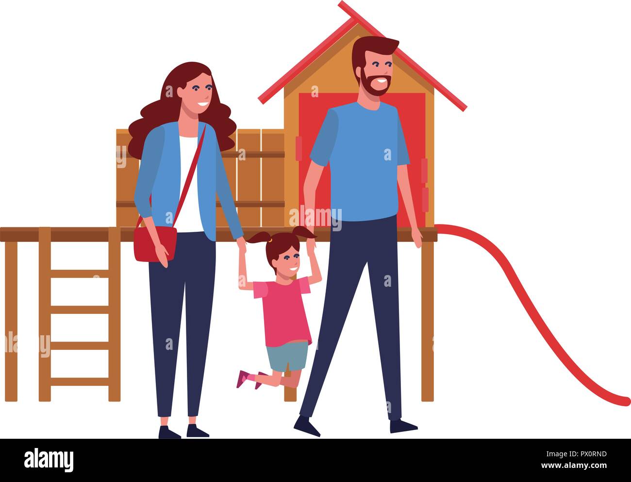 Home sharing family Stock Vector Images - Alamy
