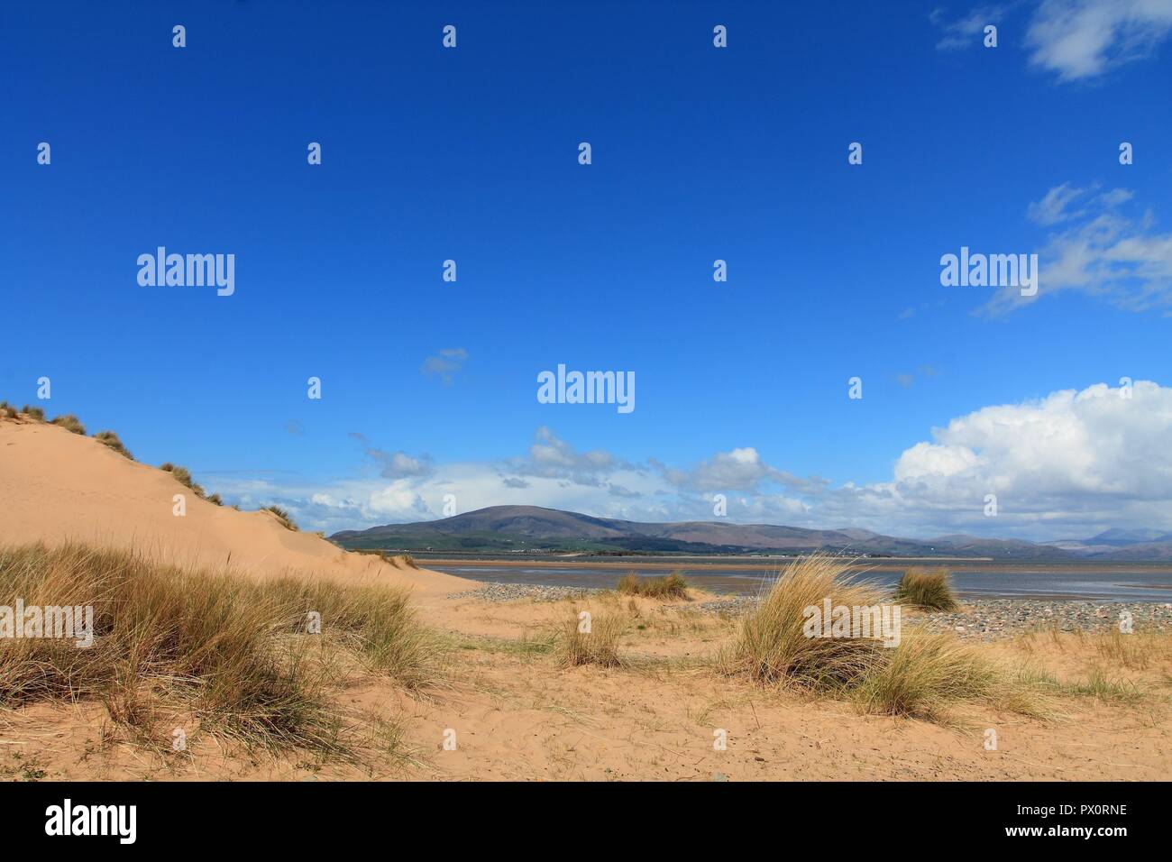 UK Roanhead. View towards Black Combe from Sandscale Haws Nature ...