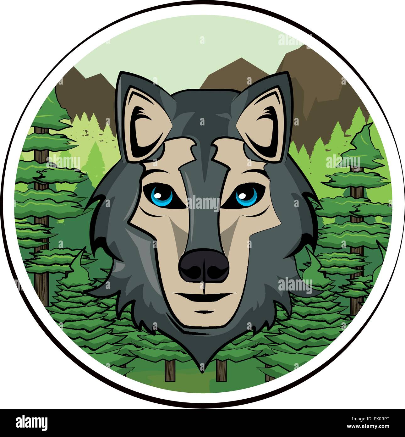 Wolf face cool sketch Stock Vector Image & Art - Alamy