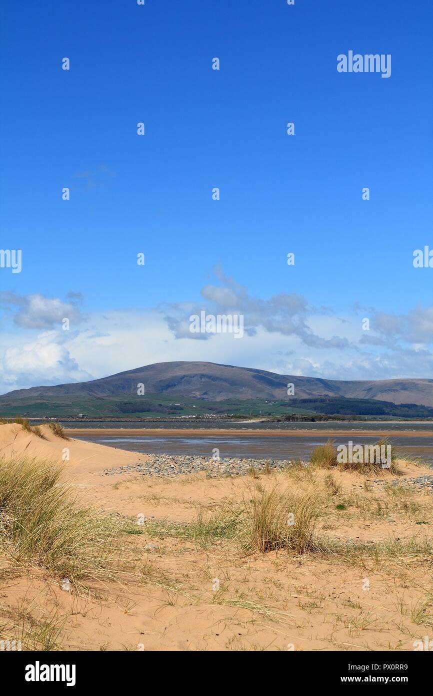 UK Roanhead. View towards Black Combe from Sandscale Haws Nature ...