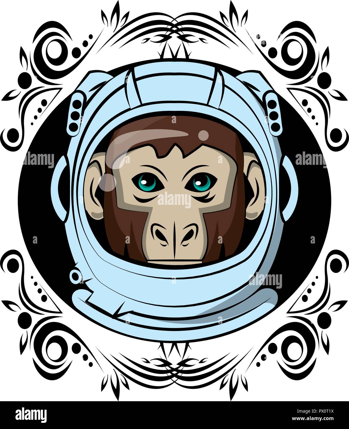 Monkey Astronaut Tattoo