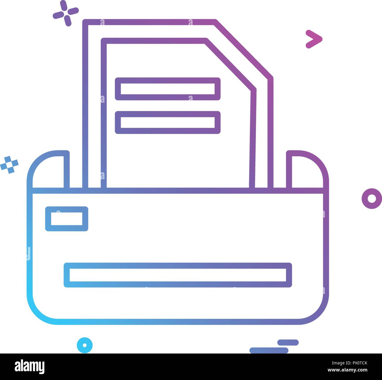 Printer icon design vector Stock Vector Image & Art - Alamy