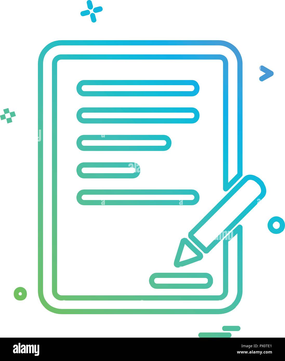 Text icon design vector Stock Vector Image & Art - Alamy