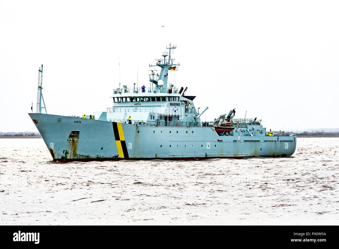 Marine Protection Vessel Hirta on the humber estuary Stock Photo - Alamy