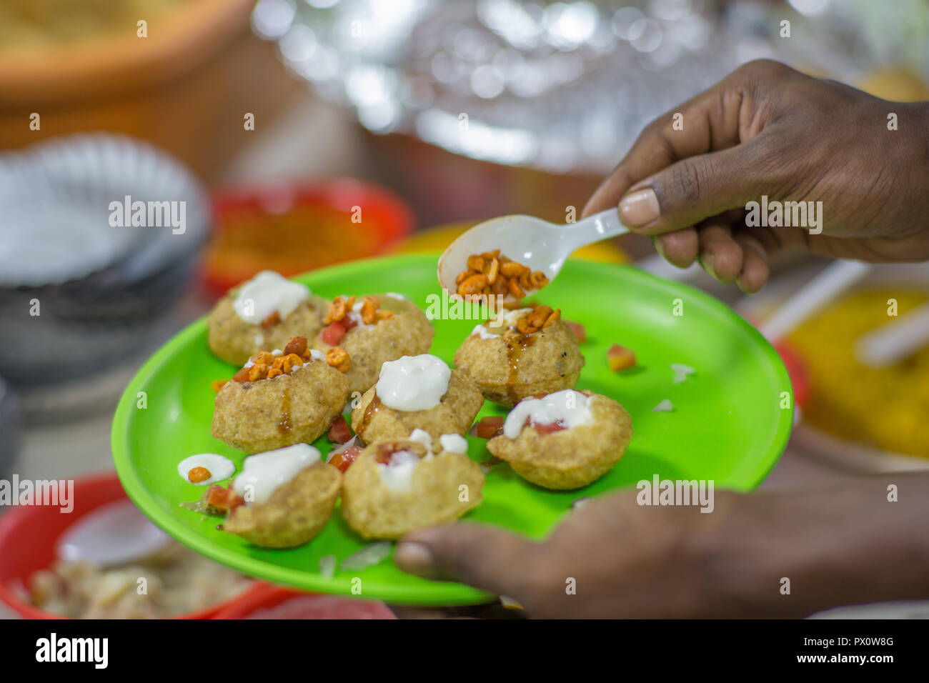 Panipuri hi-res stock photography and images - Alamy
