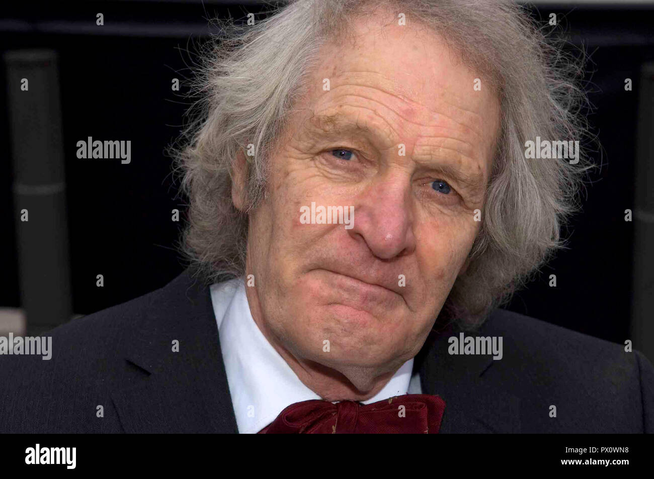 Maurice Kirk, known as the Flying Vet, photographed in Penarth, Wales ...