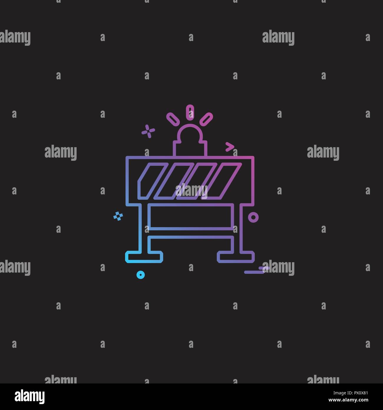 road blocker icon vector design Stock Vector Image & Art - Alamy