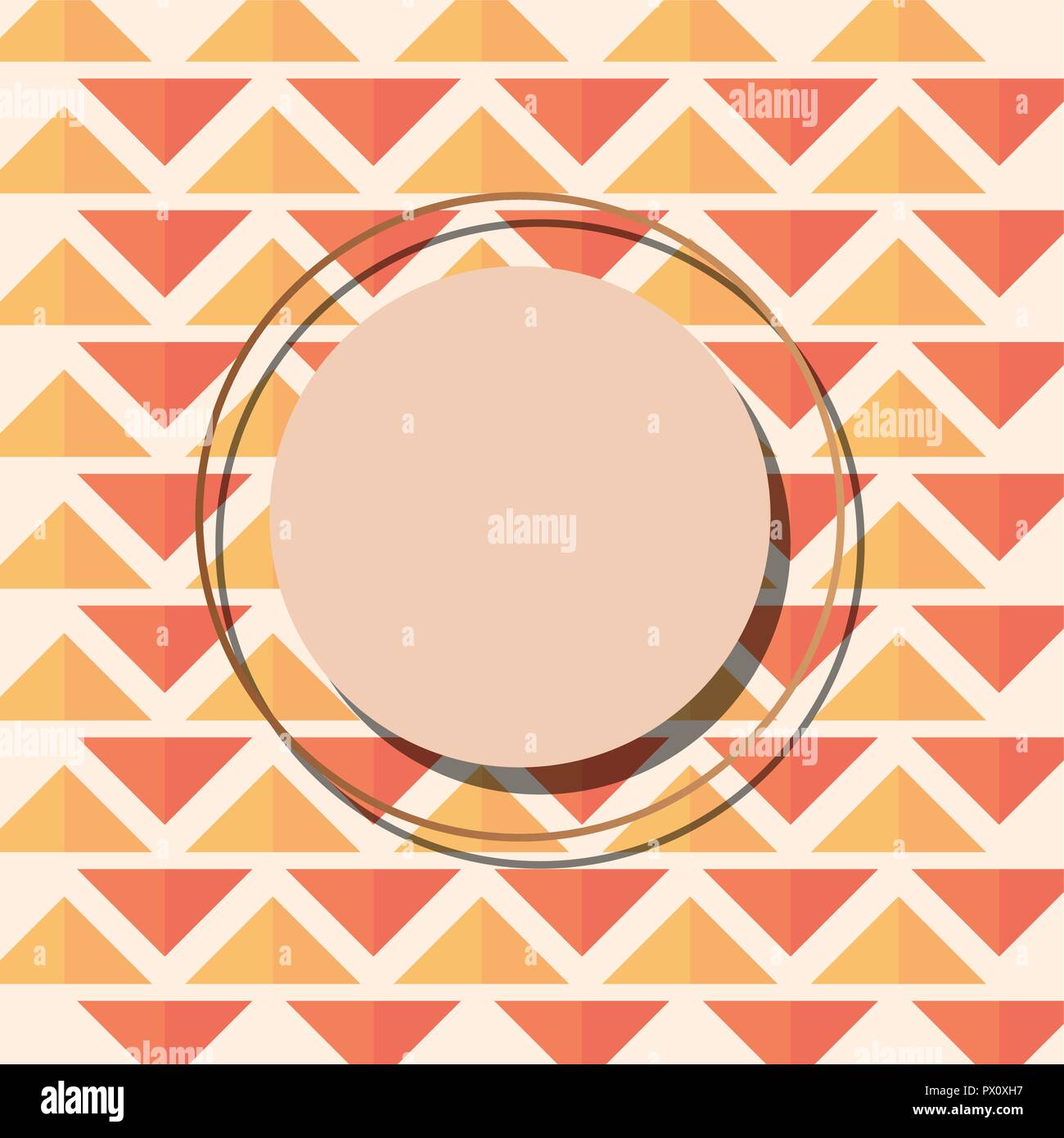 round frame ornament label template vector illustration Stock Vector ...