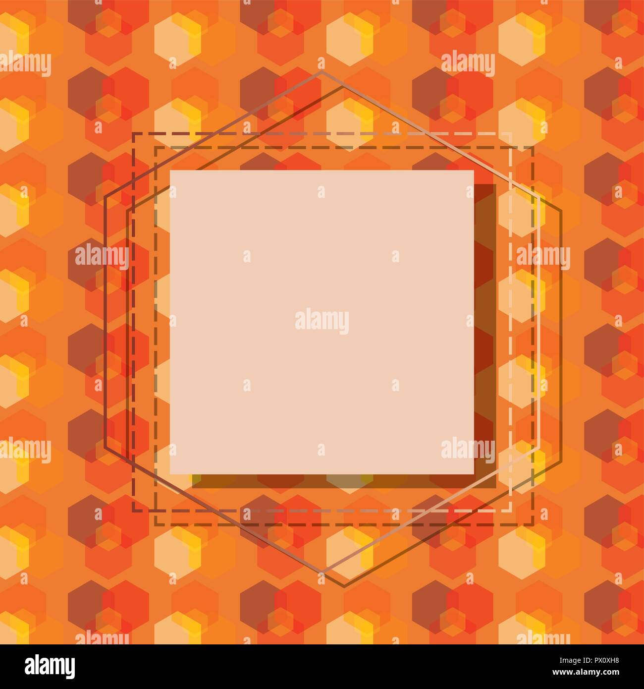 square frame elegant label template vector illustration Stock Vector ...