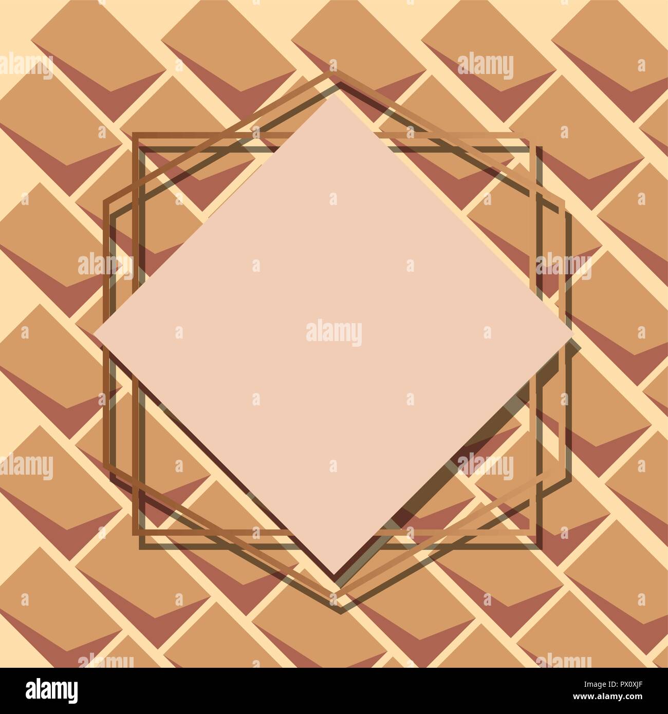 geometric frame linear abstract label cover vector illustration Stock ...