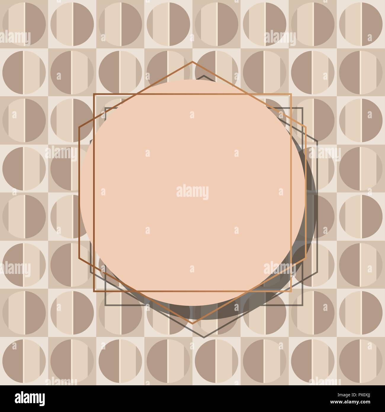 round frame ornament label template vector illustration Stock Vector ...